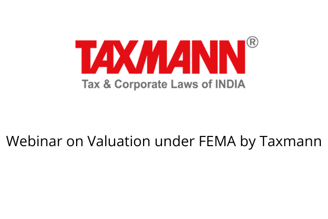 Webinar on Valuation under FEMA by Taxmann