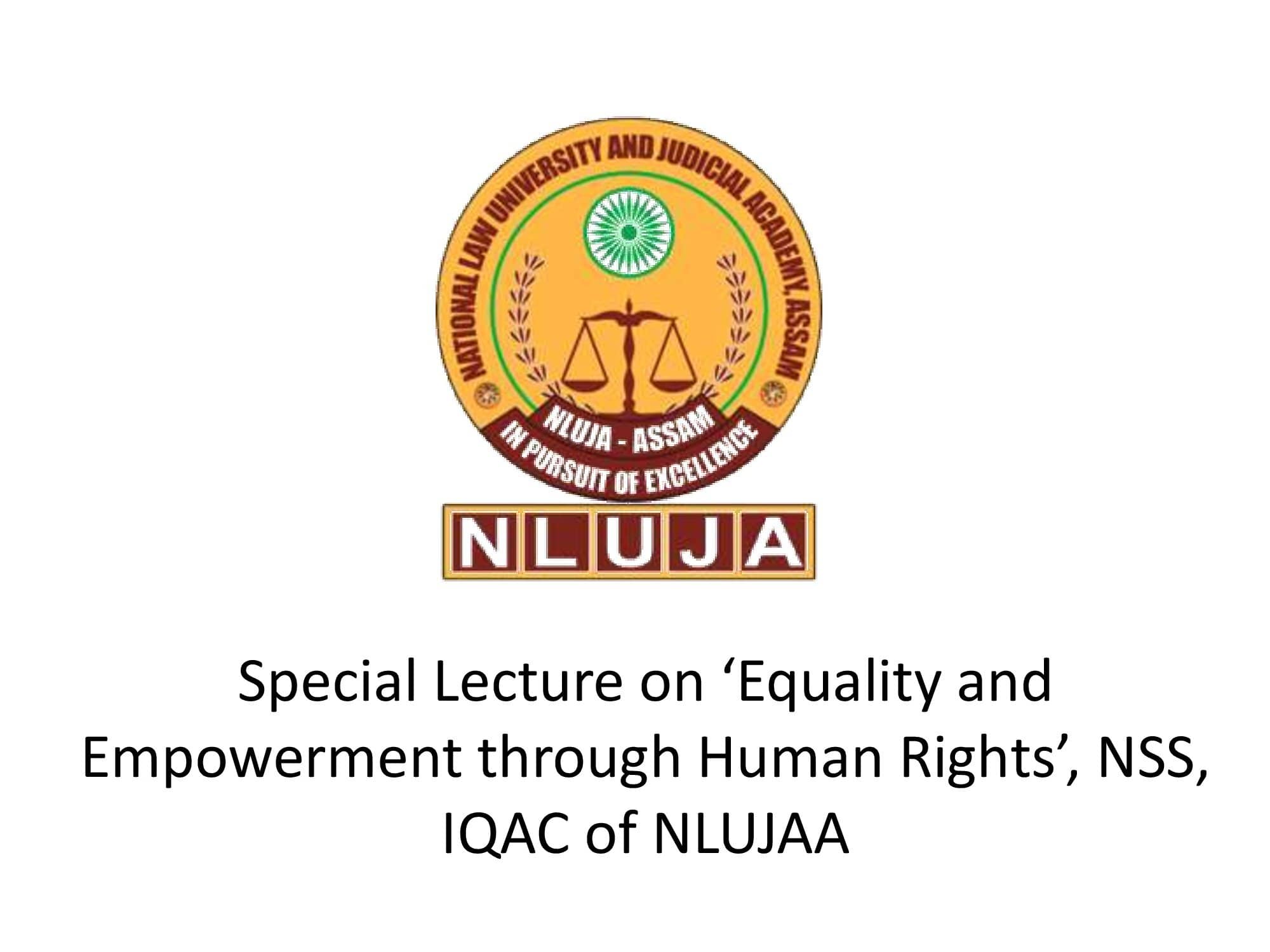 Special Lecture on ‘Equality and Empowerment through Human Rights’, NSS ...